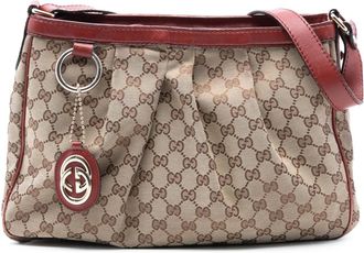 Gucci Hobo Bags - GG Canvas Sukey Crossbody - Gr. unisize - in Braun - f&uuml;r Damen