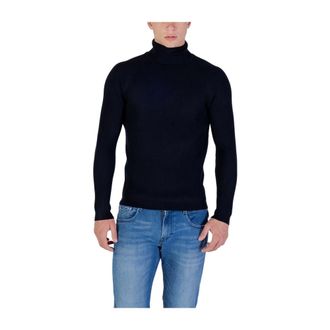 Antony Morato Homme, Pulls, Bleu, Taille: L Pull Col Roulé Bleu Automne/Hiver