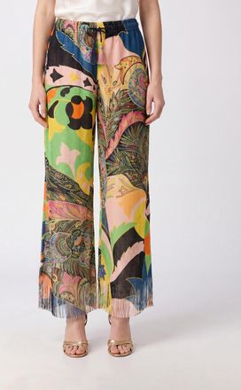 Etro Palazzo-Hose aus Viskose mit hoher Taille und Paisley-Print