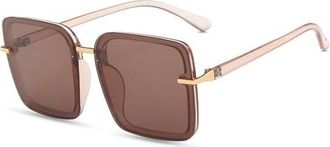 Generic Lunettes De Soleil Carr&eacute;es &Agrave; Grande Monture For Femmes, For Lext&eacute;rieur, Le Sport, Les Vacances(Orange)