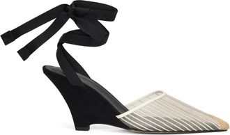 Jacquemus Femme, Chaussures, Noir, Taille: 38 EU Mules en maille avec compens&eacute;es