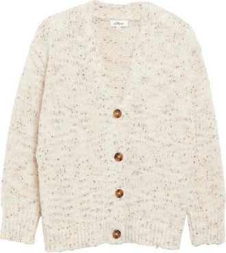 s.Oliver Cardigan Strickjacke Melierte Strickjacke