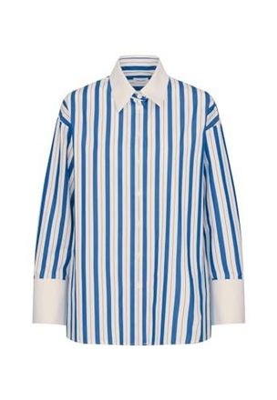 Seidensticker Chemisier Long pour Femme Blouse, Bleu Moyen, 42