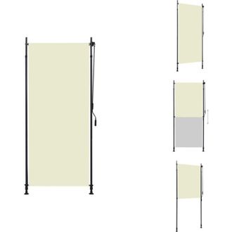 vidaXL Vidaxl - Au&szlig;enrollo 100 x 270 cm Creme - Au&szlig;enrollo - Markise - Sonnenschutz - Balkonvorhang - Terrassenbeschattung