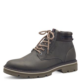 s.Oliver Herren Stiefel zum Schn&uuml;ren Gef&uuml;ttert Vegan, Braun (Dark Taupe), 41 EU
