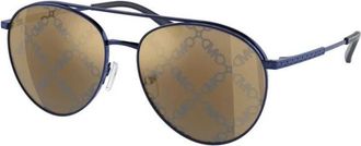 Michael Kors Femme, Accessoires, Violet, Taille: ONE Size Lunettes de soleil rondes &agrave; monture m&eacute;tallique