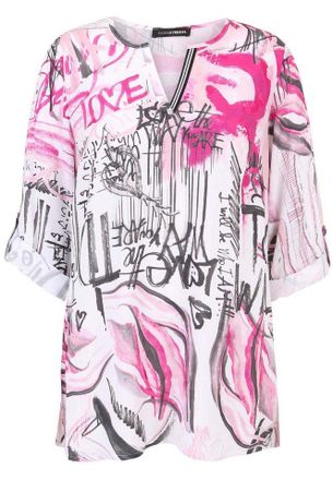 Doris Streich Klassische Bluse mit Grafik-Print