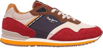 Pepe Jeans London Mixte London Link M Sneaker, Red Dahlia, 42 EU