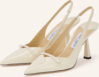 Jimmy Choo London Slingpumps Amita 85 weiss