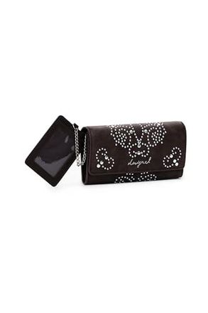 Desigual Porte-Monnaie Poker Face Mone Mariona Long Wallet Chocolate Marron fonc&eacute;