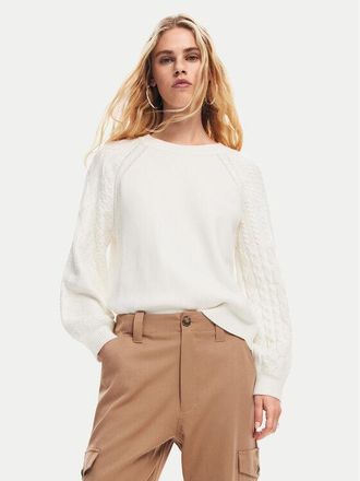 Desigual Pullover Regina 24WWJF35 Weiß Regular Fit