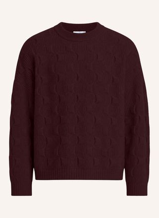 Kiefermann Kiefermann Kiefermann Rippstrick-Pullover Aus Wolle & Kaschmir Mit Wellenstruktur Roma rot