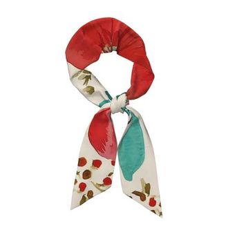 Generic &Eacute;charpe aquarelle coquelicot pour femme - &Eacute;charpe pour sac &agrave; main - Fleur rouge - Bandeau en satin de soie pour le sport, le yoga et le visage