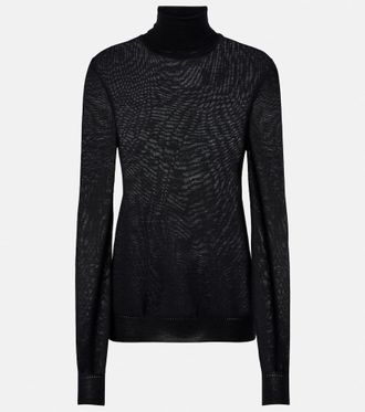 Saint Laurent Pull en laine &agrave; col roul&eacute;