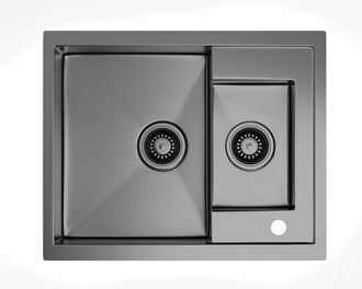 Klarstein Klarstein - Edelstahl-Sp&uuml;lbecken 61x50 cm mit &Uuml;berlauf & Sieb - hochwertiges, resistentes Waschbecken f&uuml;r K&uuml;che inkl. Zubeh&ouml;r - perfekter Partner f&uuml;r