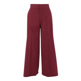 SA SU PHI Baumwollmischung Hose mit weitem Bein - - Trousers - Damen - Rot - L