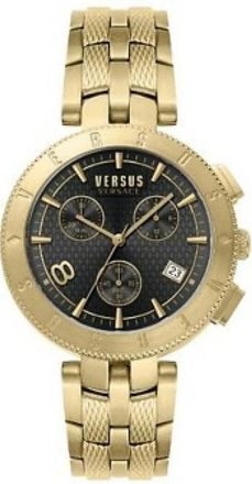 Versace Logo Gent Chronograph - - Accessories - Herren - Gelb - ONE SIZE