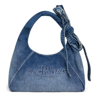 Marc Jacobs Femme, Sacs, Bleu, Taille: ONE Size The Bow Denim Sack Bag