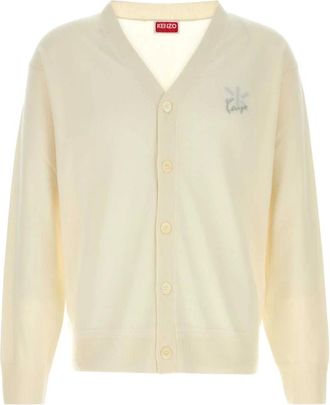 Kenzo Cardigan Double K - Homme - Pulls - Jaune - Taille: XL
