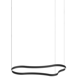 Ideal Lux Ideal Lux WAVES Plafonnier LED int&eacute;gr&eacute; 125 cm Noir 3000 K