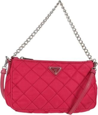 Prada Pre-owned Nylon sacs-prada - Femme - Pre-owned - Rose - Taille: ONE Size