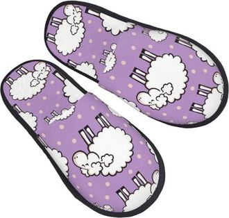 Generic Moutons Mignons De Dessin Anim&eacute; Homme Femme Chaussures De Maison Confortable Chaussons Antid&eacute;rapantes Slippers Pour Ext&eacute;rieur Automne Int&eacute;rieur L