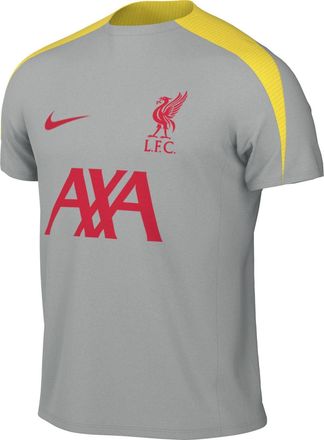 Nike Liverpool Fc Shirt LFC M Nk Df Strk Ss Top K3R, Lt Smoke Grey/Lt Smoke Grey/Global Red, FQ2611-078, XS
