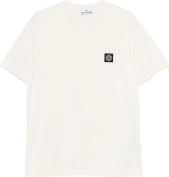 Stone Island Homme, Tops, Beige, Taille: L T-shirt en jersey de coton 60/2