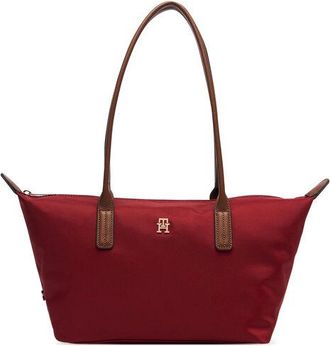 Tommy Hilfiger Handtasche Popette East West Tote AW0AW19211 Rot