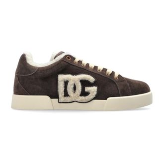 Dolce & Gabbana Femme, Chaussures, Brun, Taille: 36 1/2 EU Portofino Baskets