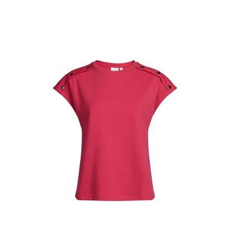 Vila Top droit Vinorata en coton m&eacute;lang&eacute;