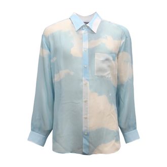 Moschino Couture Seidenhemd Transparent - - Shirts - Herren - Mehrfarbig - L
