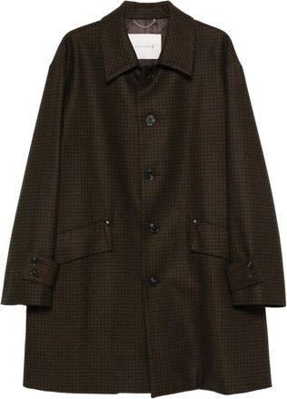 Mackintosh manteau à carreaux - Marron