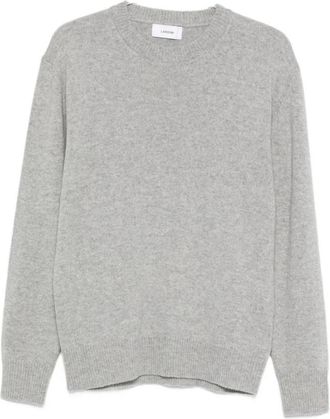 Lardini Alpaka Wolle Crewneck Pullover - - Knitwear - Herren - Grau - M