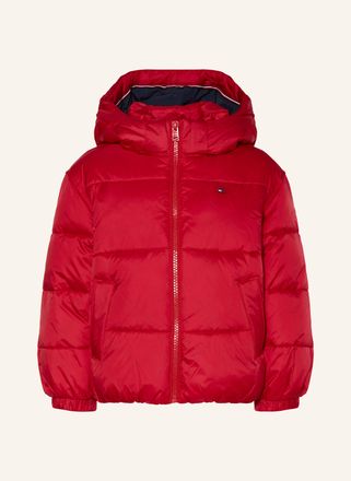 Tommy Hilfiger Steppjacke Mit Abnehmbarer Kapuze rot
