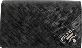 Prada Saffiano Leather Business Card Holder