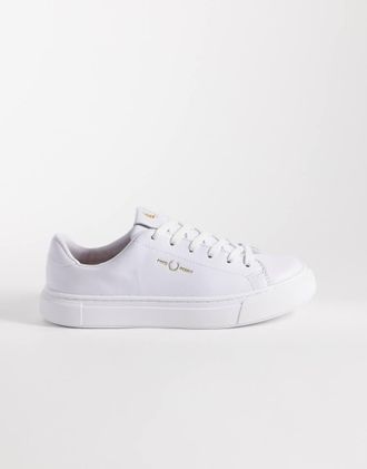 Fred Perry Baskets en cuir - Blanc