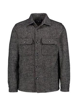 Strellson Herren Overshirt schwarz Mikrofaser