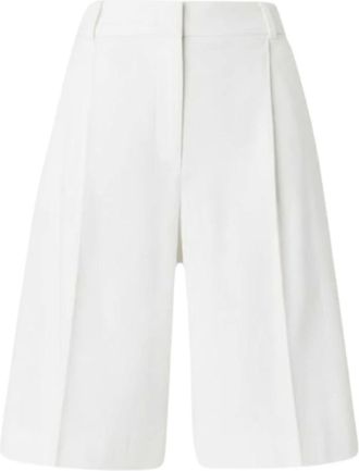 Pinko Pinko, Femme, Shorts, Blanc, Taille: 40 FR Byrana Linen And Viscose Shorts