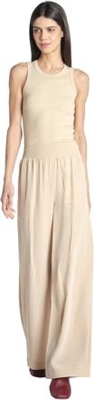 Joseph Femme, Pantalons, Beige, Taille: 38 FR Pantaloni in seta in satin