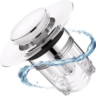 Generico Kitchen Sink Strainer Plug | Edelstahl Strainer | Sink Plug Replacement | Sp&uuml;lbecken Drain Filter | Press-Type Drain Protector f&uuml;r K&uuml;che/Bad Sink Stop