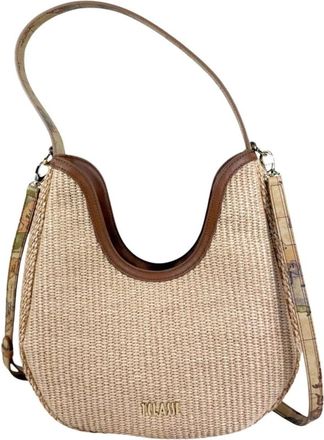 Alviero Martini 1A Classe Femme, Sacs, Beige, Taille: ONE Size Sunny Rafia Sottospalla Shoulder Bag