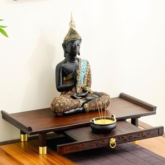 Generic Desktop-Buddhistischer Altartisch, Kompakter Pers&ouml;nlicher Schreinst&auml;nder for Zuhause, B&uuml;ro Und Meditationsr&auml;ume(40CM/15.7IN)