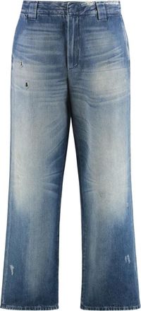 Golden Goose Homme, Jeans, Bleu, Taille: L Jean Large Vintage avec Détails Usés