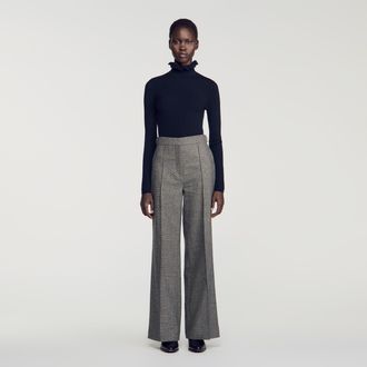 Sandro Pantalon de costume en laine