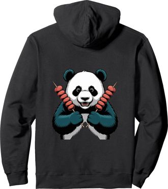 Shinkai Panda mit Yakitori Spießen Japan Streetwear Pullover Hoodie