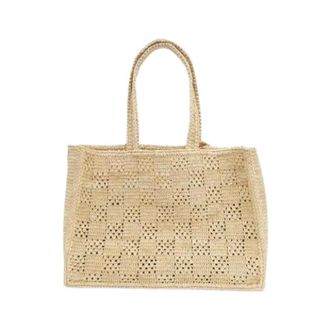 Louis Vuitton Pre-owned Damier Raffia Tote Bag - - Pre-owned - Damen - Beige - ONE SIZE