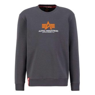 Alpha Industries Alpha Industries Basic Sweater Rubber Sweatshirt f&uuml;r Herren Vintage Grey
