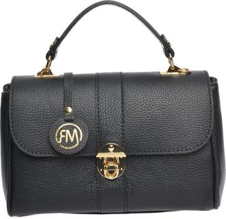 Roberta M Schwarz Rindsledertasche