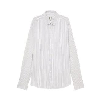 Ines De La Fressange Homme, Chemises, Blanc, Taille: L Olivier mens navy and white striped shirt